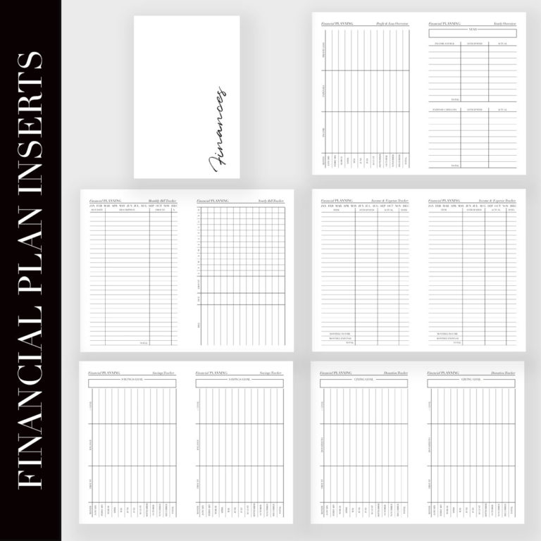 Financial Planning Bundle {Printable PDF} - The Charmed Shop