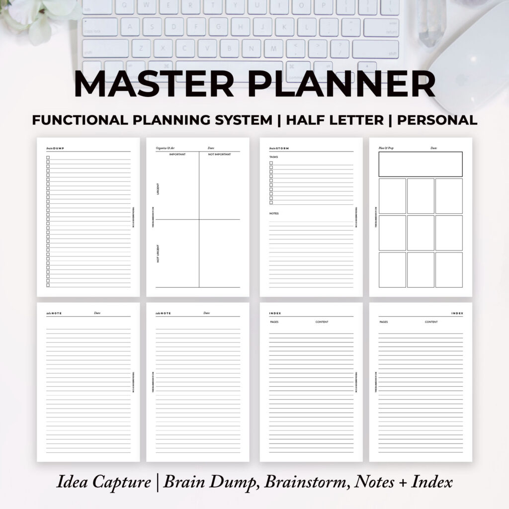 2025 Master Plan System {Printable PDF Planner} - The Charmed Shop