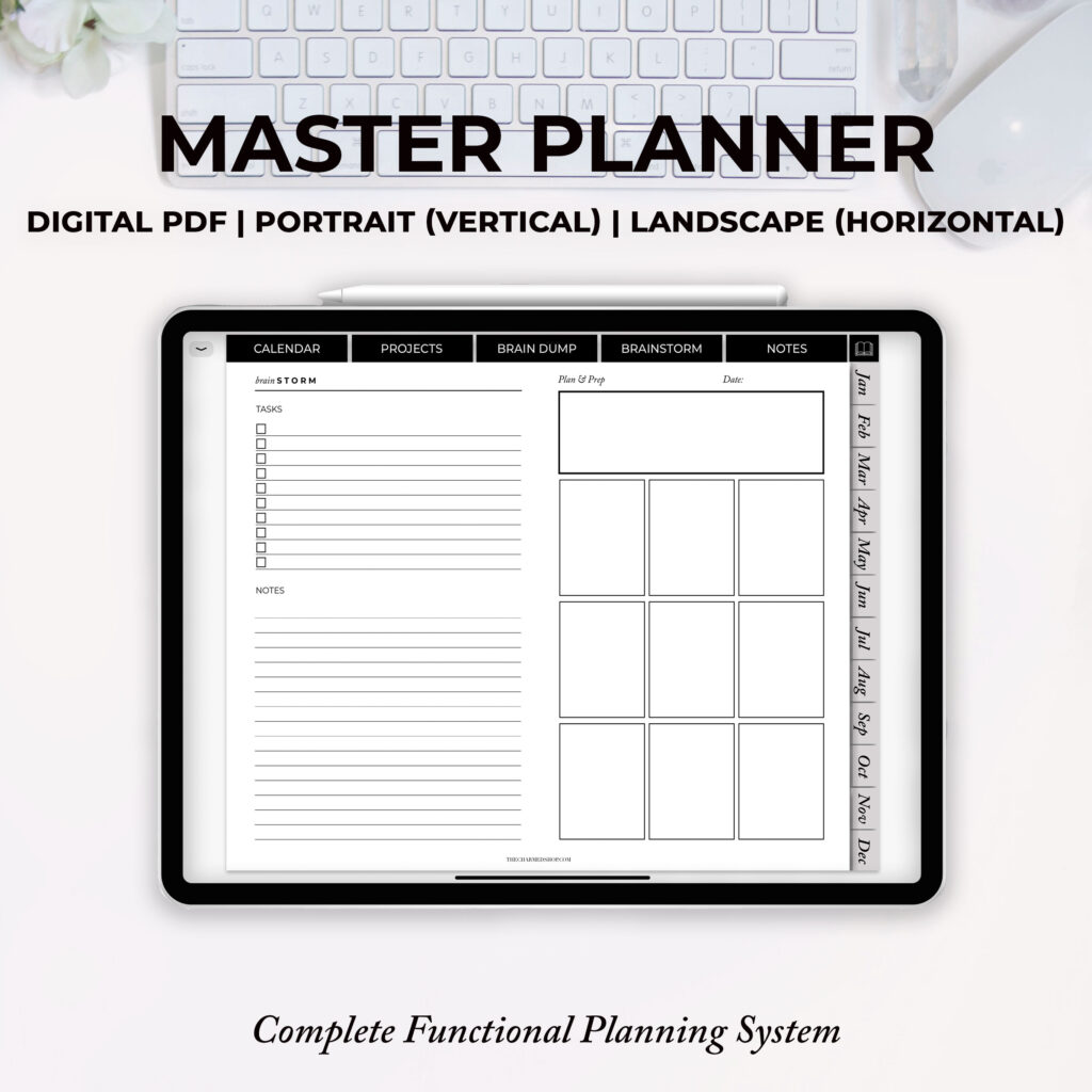 2025 Digital Master Planner System {PDF Digital Planner} - The Charmed Shop