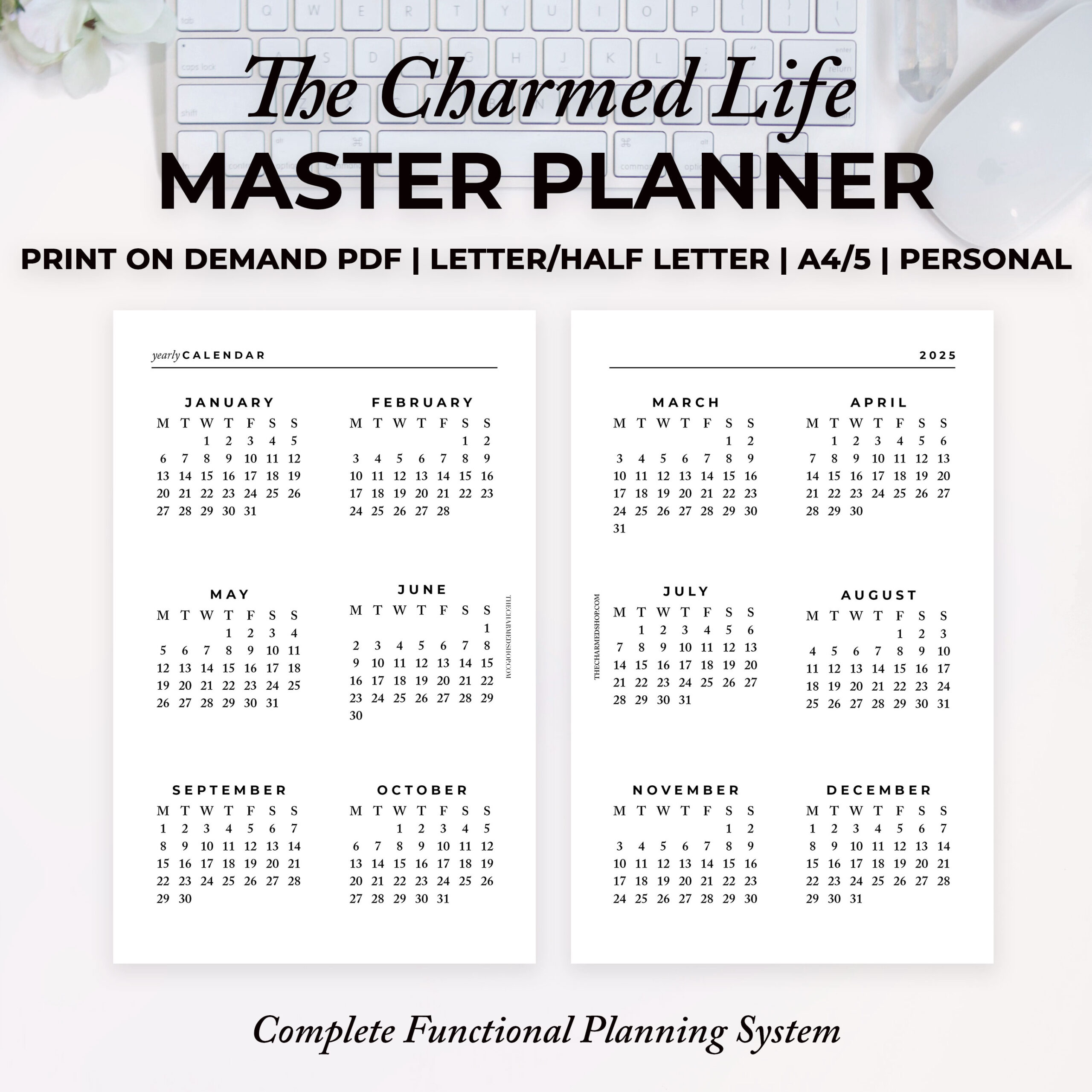 2025 Master Plan System {Printable PDF Planner} - The Charmed Shop