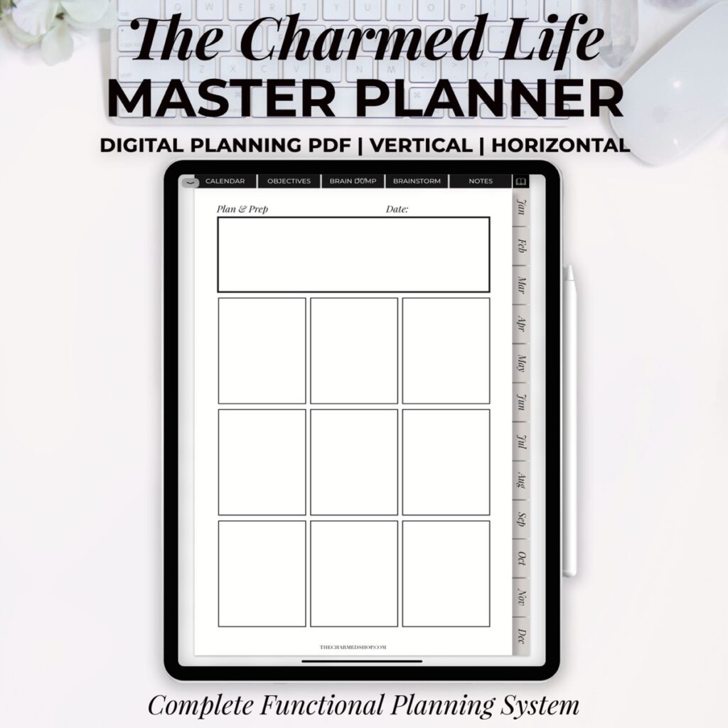 2026 Digital Master Planner System {PDF Digital Planner} - The Charmed Shop