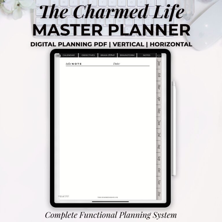 2026 Digital Master Planner System {PDF Digital Planner} - The Charmed Shop