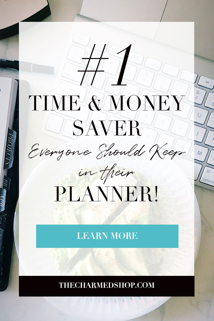 The #1 Time & Money Saver Everyone Should Keep in their Planner ...