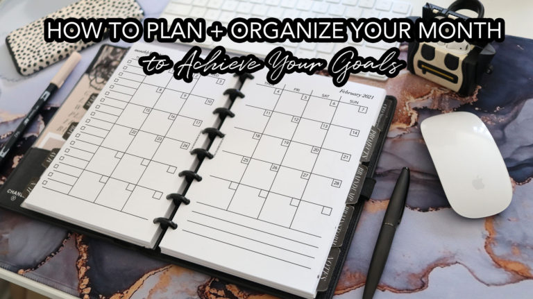How to Plan + Organize Your Month to Achieve Your Goals! - Strange ...